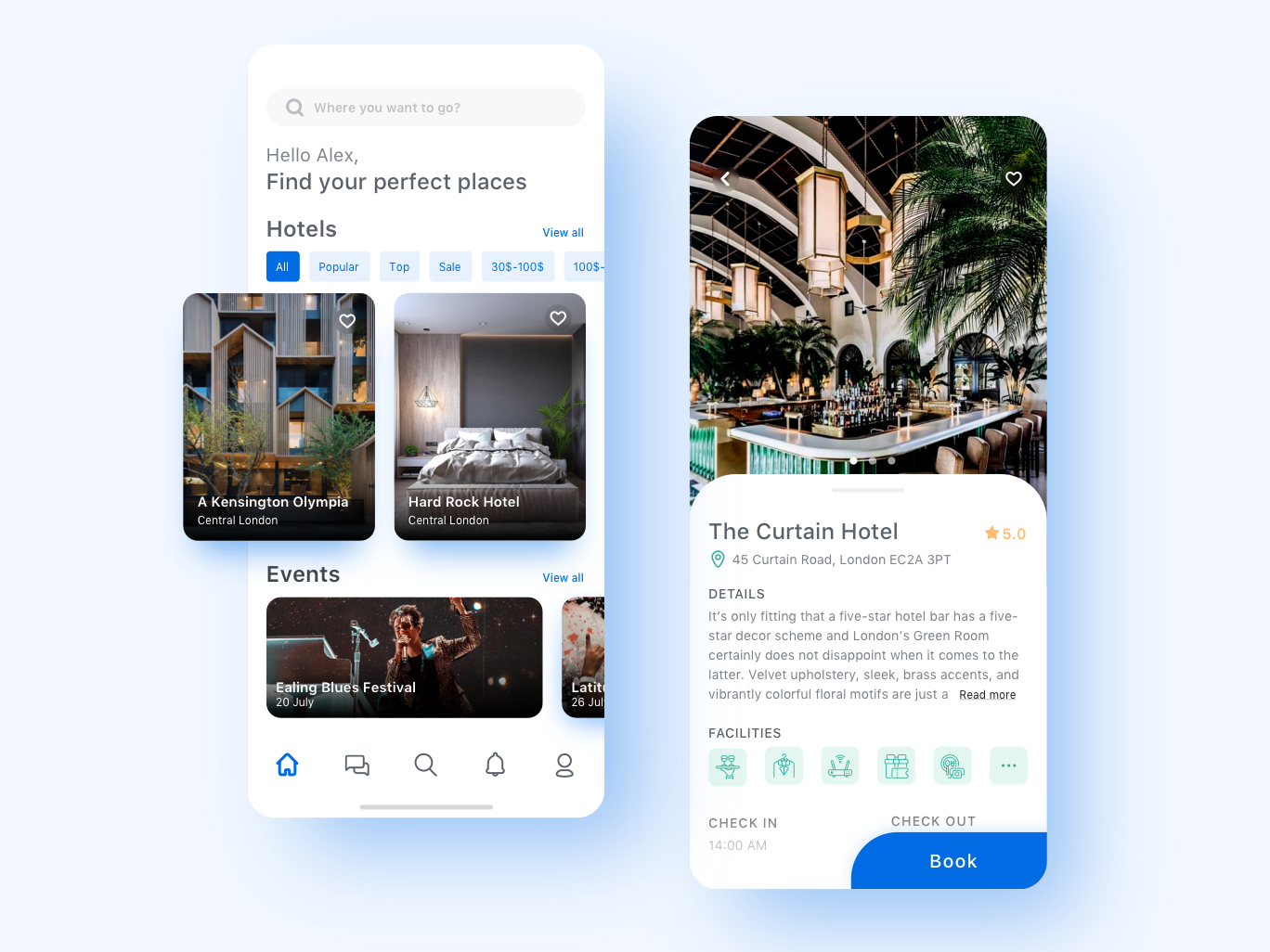 Flutter android and ios Hotel Booking UI Template Flutter - code.market