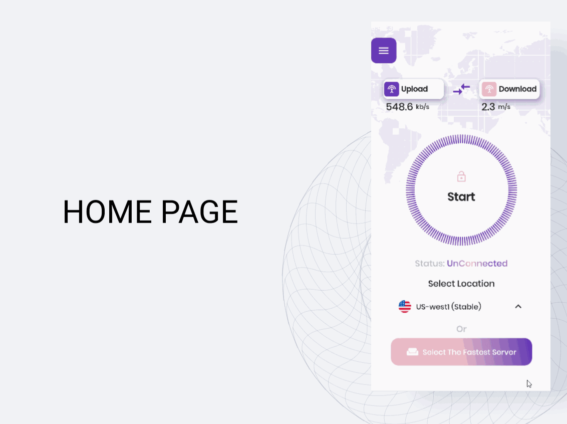 VPN App UI Kit Template Flutter - code.market