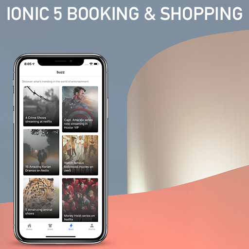 ionic 5 bookMyShow App Template - code.market