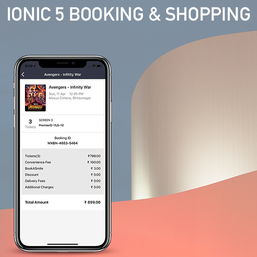 ionic 5 bookMyShow App Template - code.market