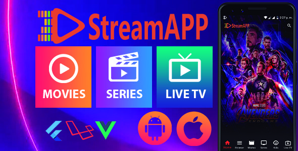 StreamApp - Streaming Movies, TV Series and Live TV - - code.market