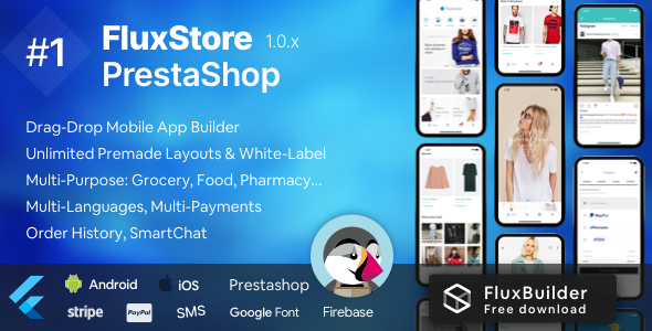 Fluxstore Prestashop - Flutter E-commerce Full App Flutter App Template - code.market