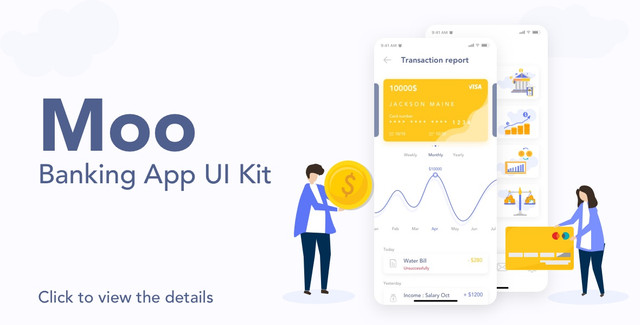 Moo - Mobile App Template - Design UI Kit Uikit - code.market