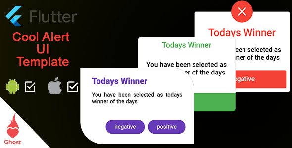 Flutter | Futuristic Alert UI Template Flutter App Template - code.market
