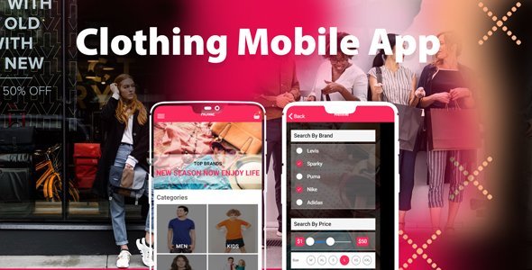Clothing - Complete Ionic app for e-commerce shop Ionic Ecommerce App Template - code.market