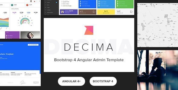 Decima - Bootstrap 4 Angular Admin Template Dashboard - code.market