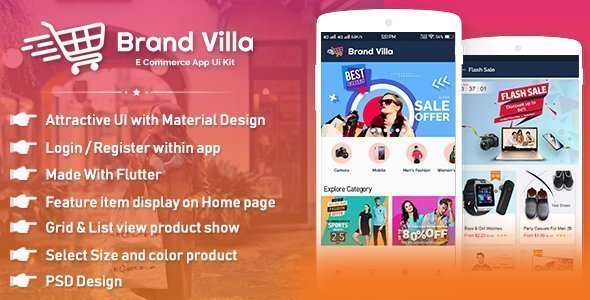 Flutter App E-Commerce UI KIT Flutter Ecommerce - code.market