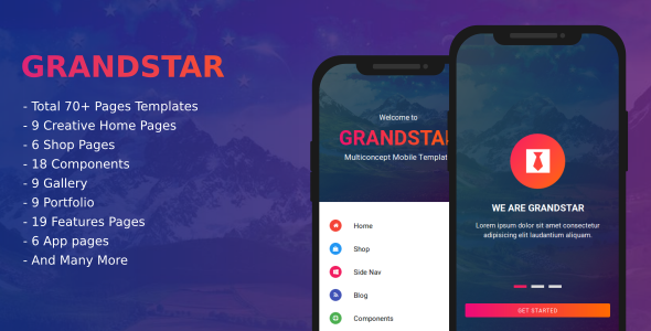 Grandstar - Multiconcept Web App UI Kit Mobile Template Ecommerce Uikit ...