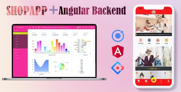 Codemarket | Ionic 5 Online Clothes Shop App with Angular Admin Dashboard