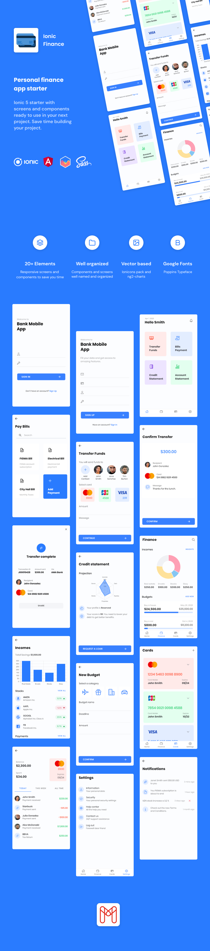 Codemarket | Ionic Finance | Ionic 5 | Angular | UI Theme