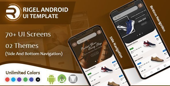 Rigel - Native Android Ecommerce UI Template React Native Ecommerce Uikit - code.market