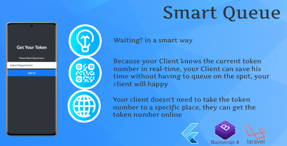 Codemarket | The Smart Queue (Flutter + Laravel)