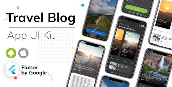 Travel Blog-Flutter UI Blog - code.market