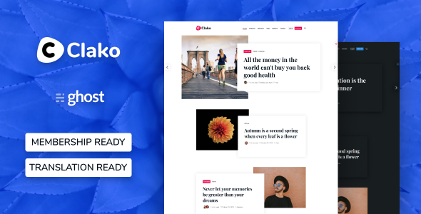 Clako - Ghost Blog And Magazine Theme - code.market