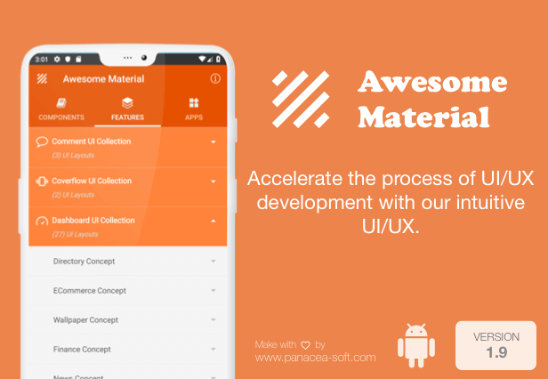 Awesome Material (Google Android Material Design UI - code.market