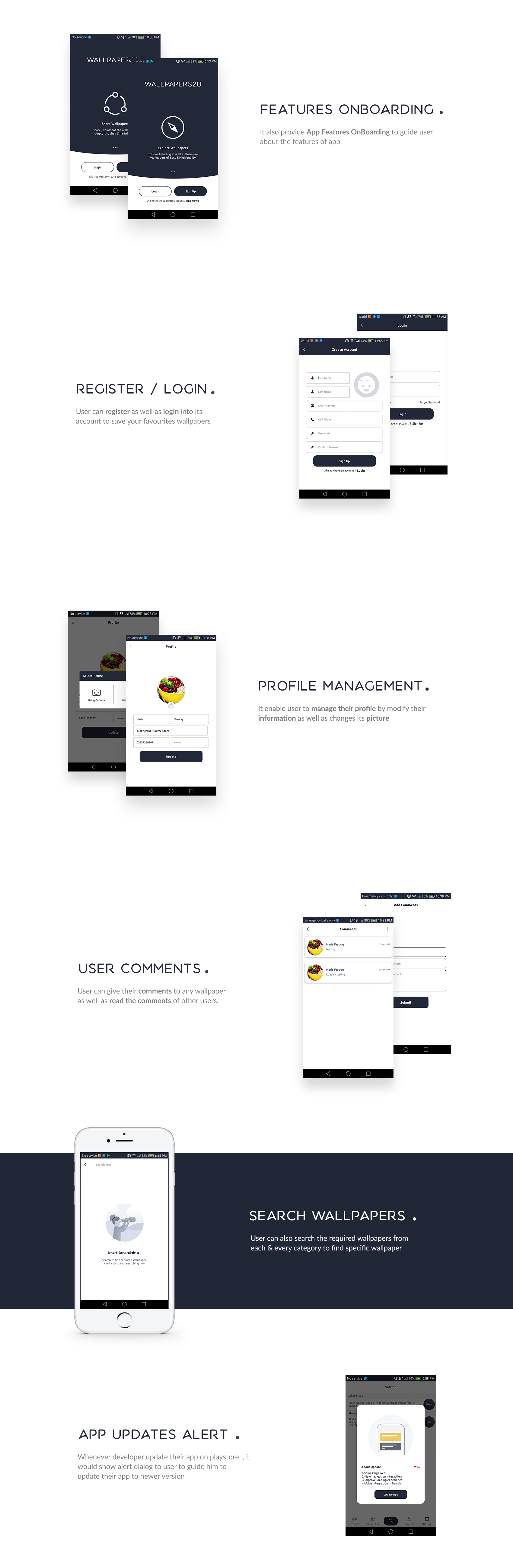 Wallpapers2u - Complete Wallpaper app with Admin Panel Android - code ...