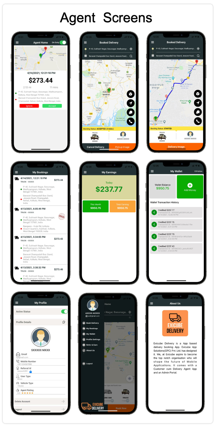 Exicube Delivery App React Native - code.market
