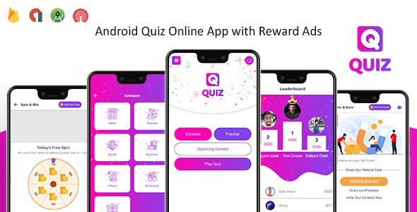 Quiz Online App with Earning System & Reward Ads + Admin Panel - code ...