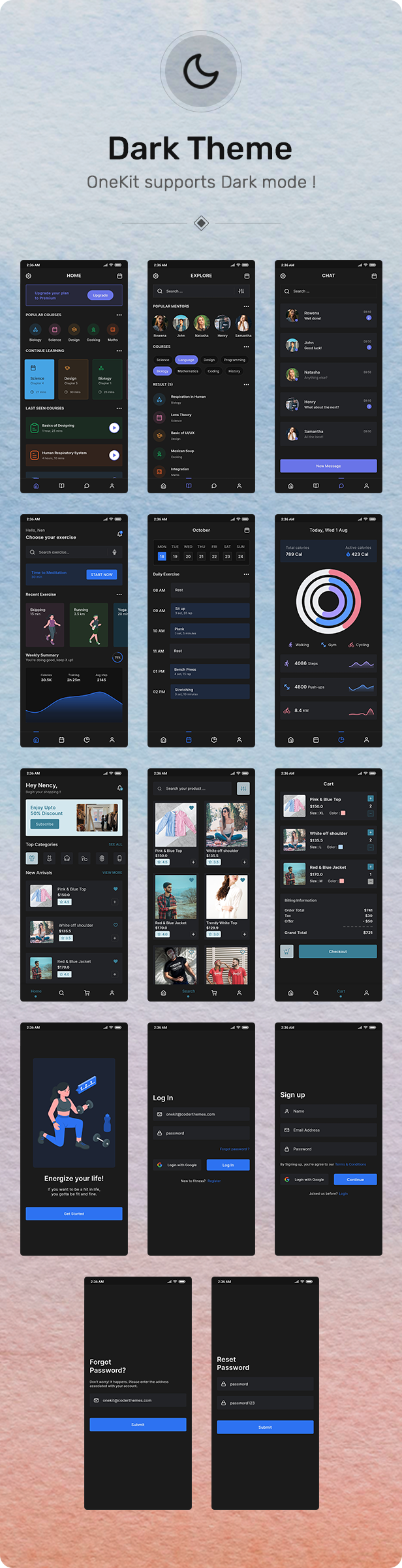 Codemarket | OneKit - Flutter UI Kit
