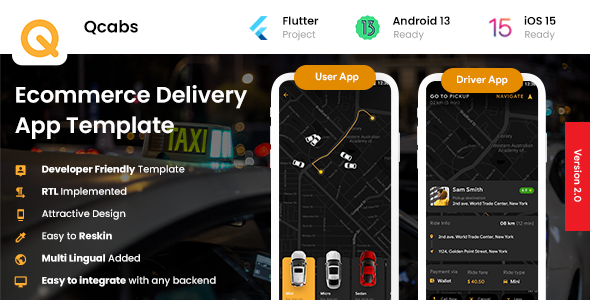 4 App Template| Taxi App | Cab Booking App| Rider App| - code.market