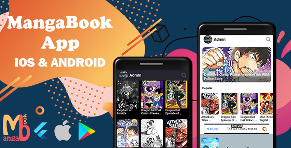 MangaBook - Flutter Manga App with Admin Panel Flutter - code.market