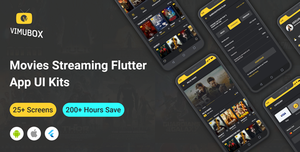 Codemarket | Vumibox - Online Movie Streaming Flutter Full App UI Kit