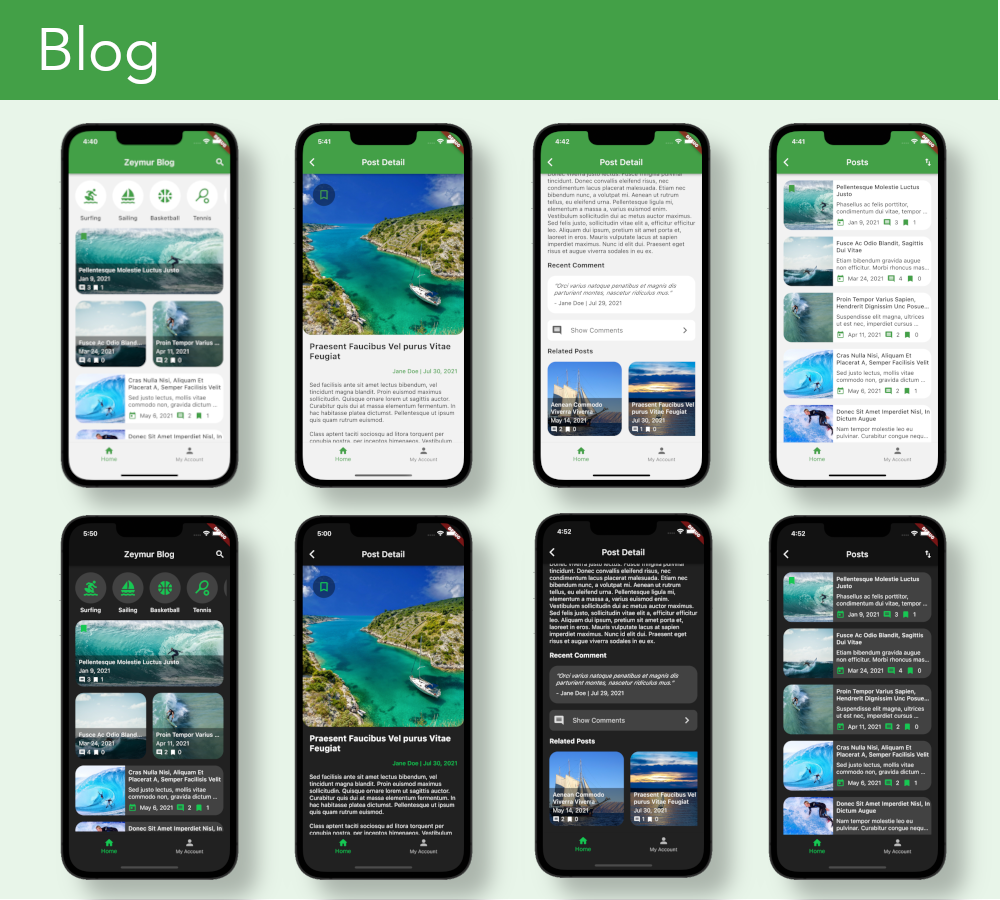 Blog App Ui Template For Flutter Flutter Code Market