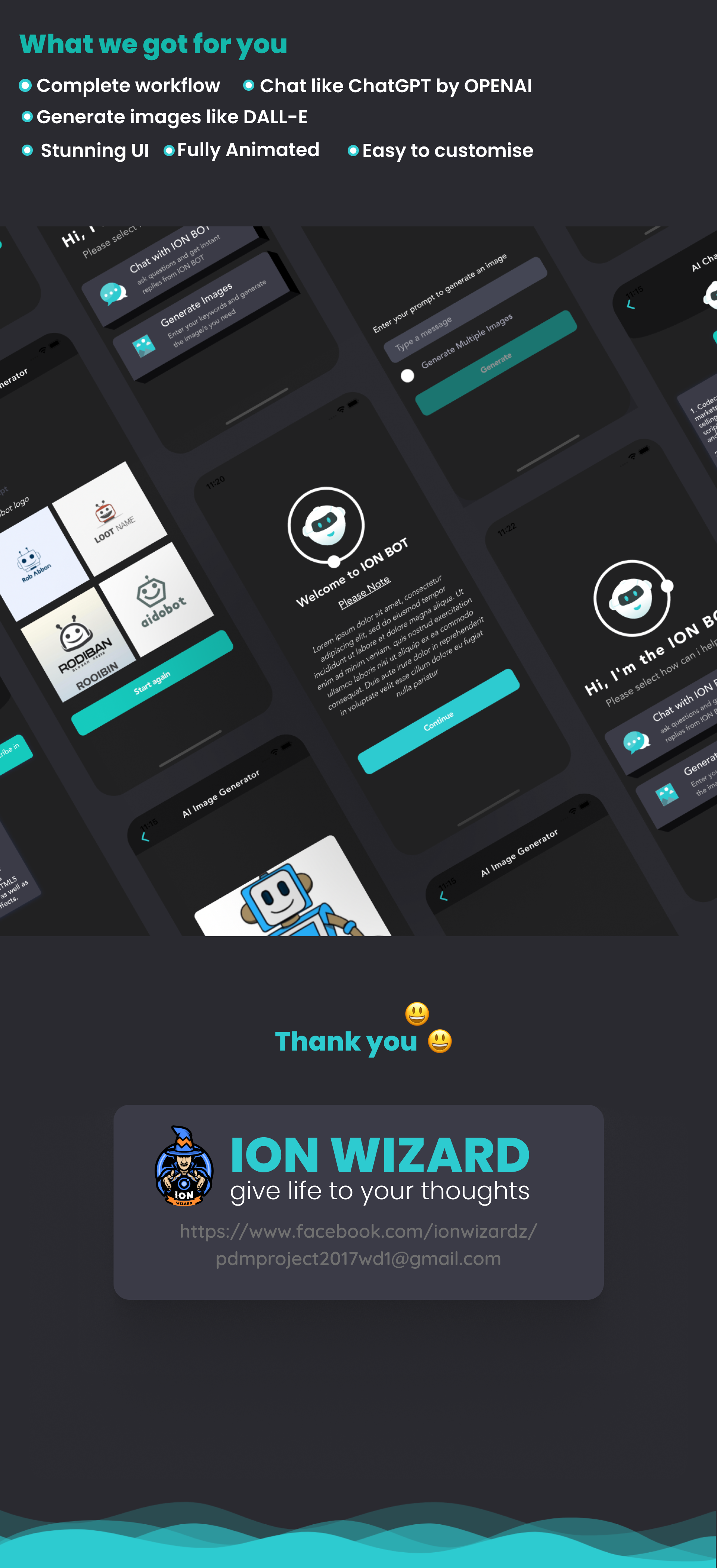 ION Bot - Ionic Chatbot & Image generator with Open AI - code.market