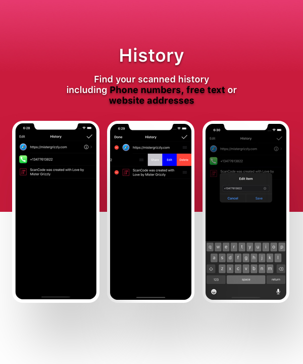 ScanCode | iOS QR Code and Barcode features Application Ios Utilities ...