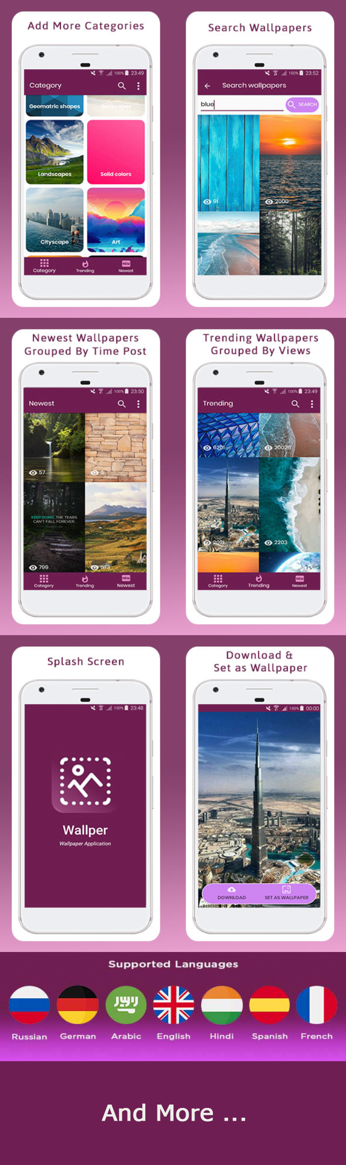 Wallper - Wallpaper Android Application Android Full Applications ...