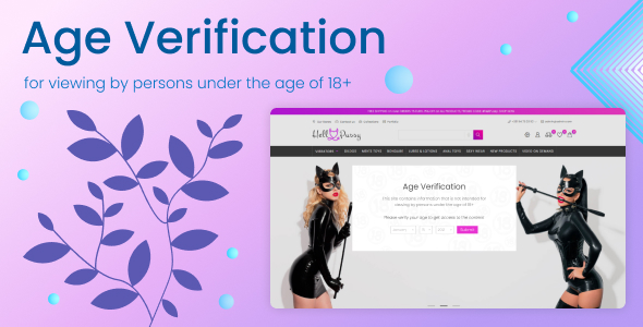 Age Verification Popup (18+ Verify) Age Gate Plugin Plugins - code.market