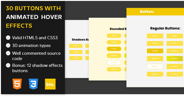 Animated Hover Effects Buttons with CSS3 Animations And Effects - code ...