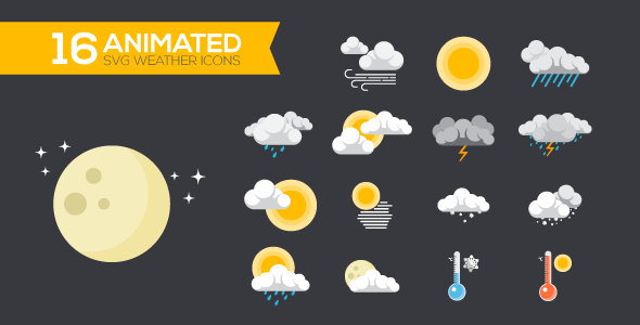 Animated SVG Weather Icons Animated Svgs - code.market