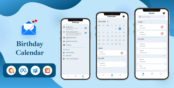 Birthday Calendar iOS Application - code.market
