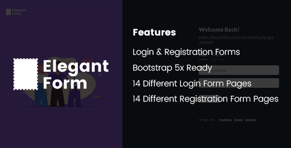 Elegant Forms - Login and Register Form Templates Forms - code.market