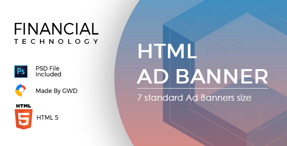 Financial Technology Ad Banners Ad Templates - code.market