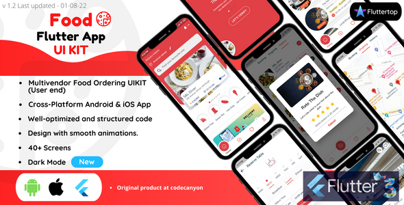 Food App Restaurant Order Booking Multivendor Flutter UI Kit Flutter ...