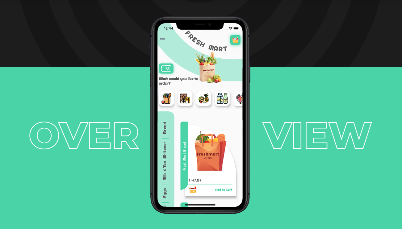 Fresh Mart Delivery App for E-commerce, Grocery - code.market