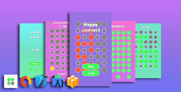 Happy .connect Game Template Android Games - code.market
