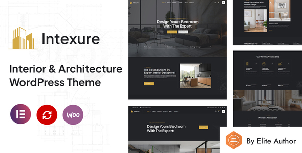 Intexure - Interior Design And Architecture WordPress Theme Wordpress Creative - code.market
