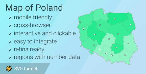 Map of Poland Charts And Graphs - code.market