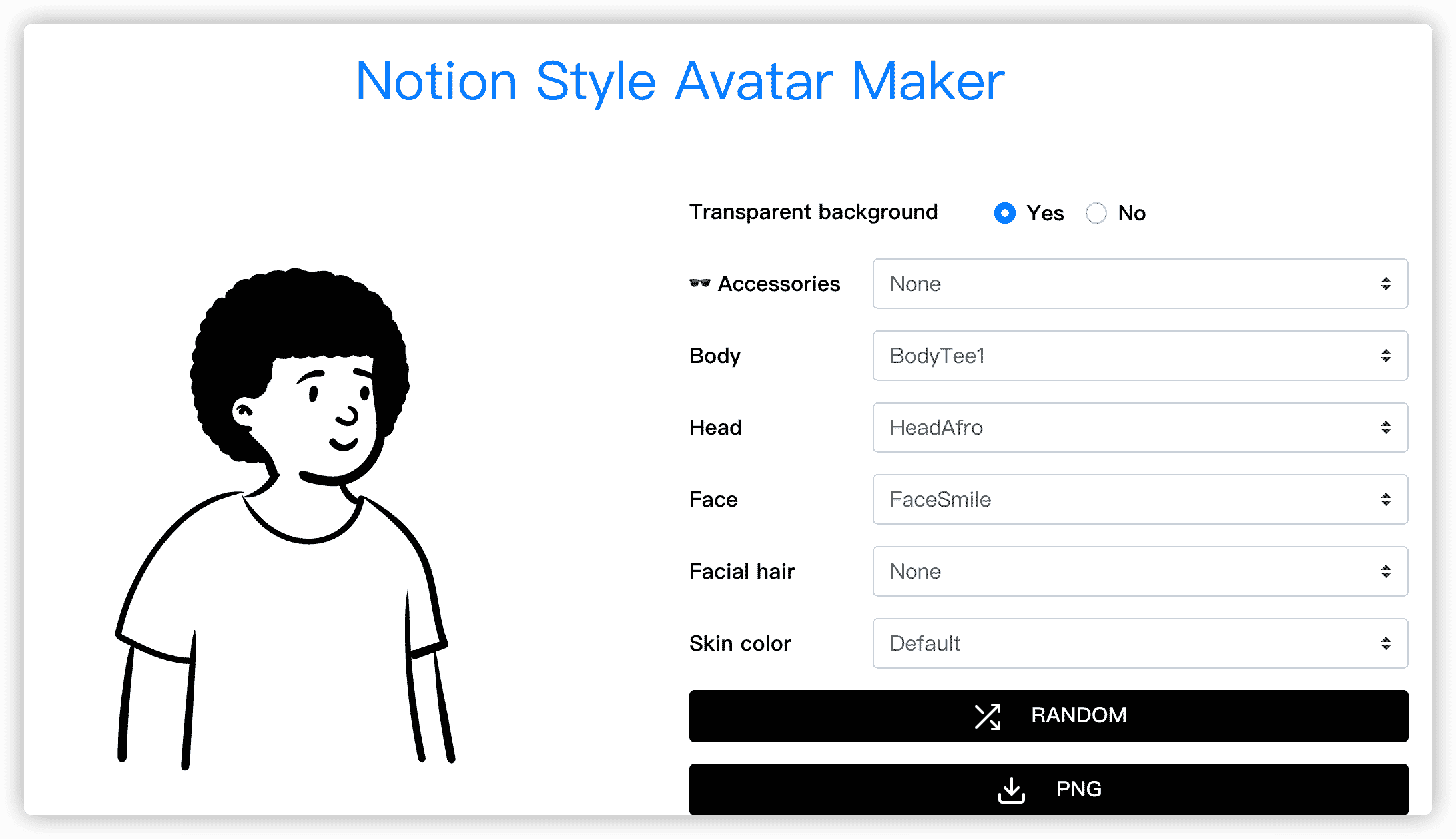 Notion SVG Avatar Maker - code.market