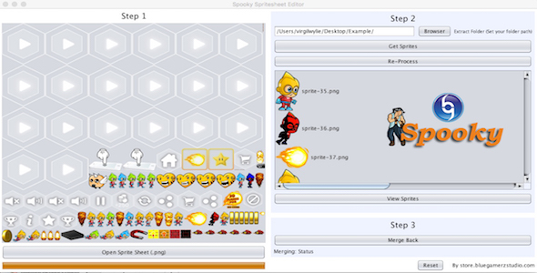 Spooky Spritesheet Extractor and Merger for any PNG Apps - code.market