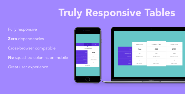 Truly Responsive Comparison Tables - code.market