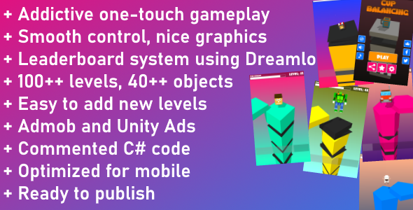 Unity Game Template - Cup Balancing Android Games - code.market