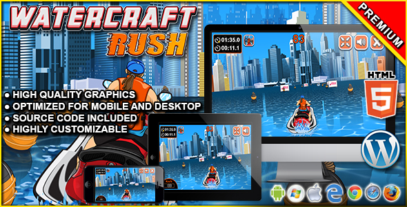 Watercraft Rush - HTML5 Racing Game Games - code.market