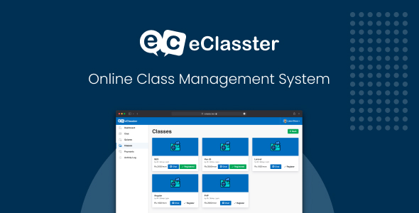 eClasster - Online Class Management System - code.market