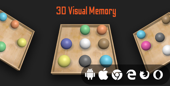 3D Visual Memory - Cross Platform Educational Game Games - code.market
