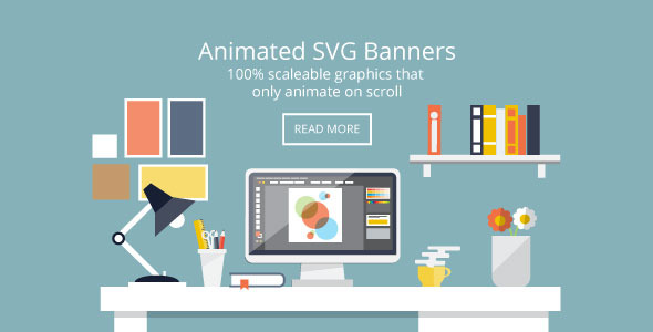 Flat Design Desk Banners - Animated SVG Animated Svgs - code.market