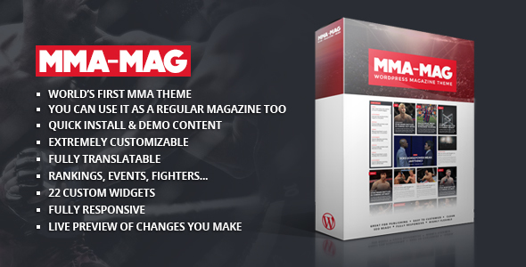 MMA Sports Magazine Theme - code.market